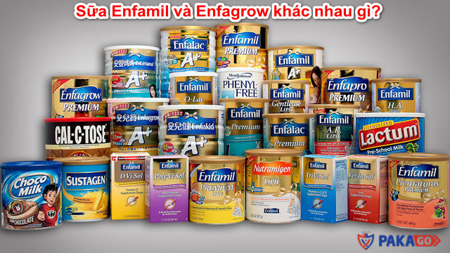 Pakago Sữa enfamil và enfagrow khác nhau gì? Loại nào tốt hơn?